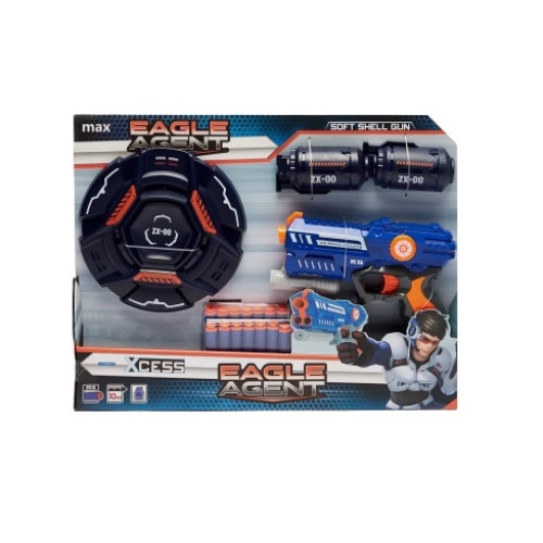 Pistol cu gloante moi si tinta Eagle Agent - eMAG.ro