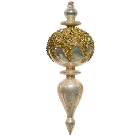 Glob Craciun, tip turture cu glitter, asortat in 2 culori, 26 x 8 cm ...