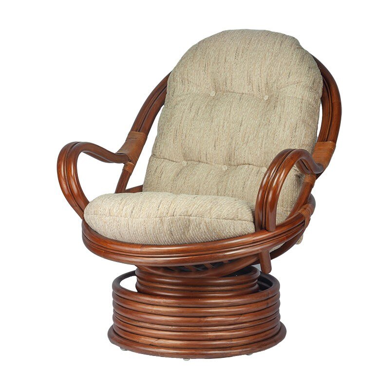 Fotoliu balansoar pivotant, RattaNeo, Coral f69, rattan natural ...