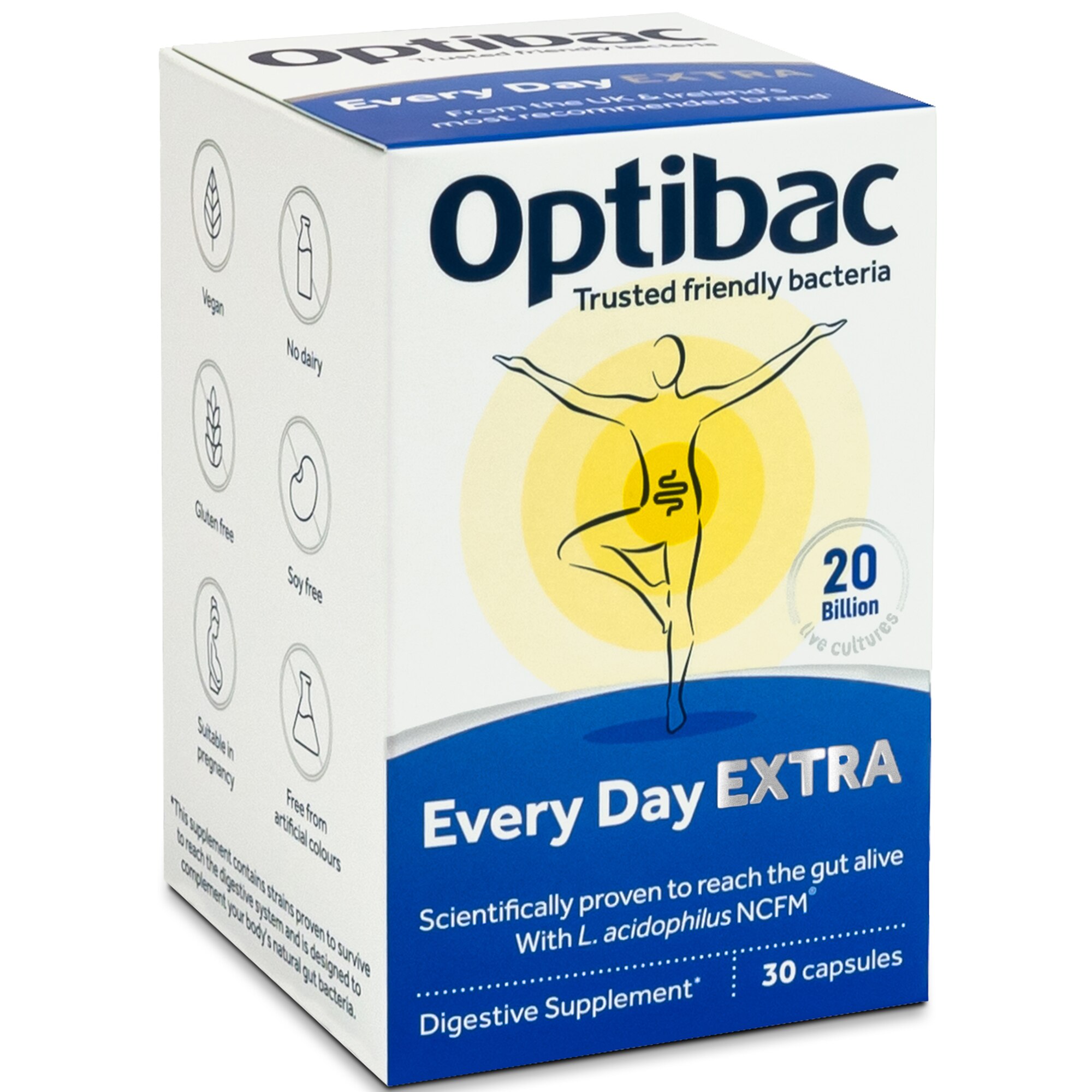 Probiotic zilnic Extra Forte, colita ulcerativa, 30 capsule, Optibac ...