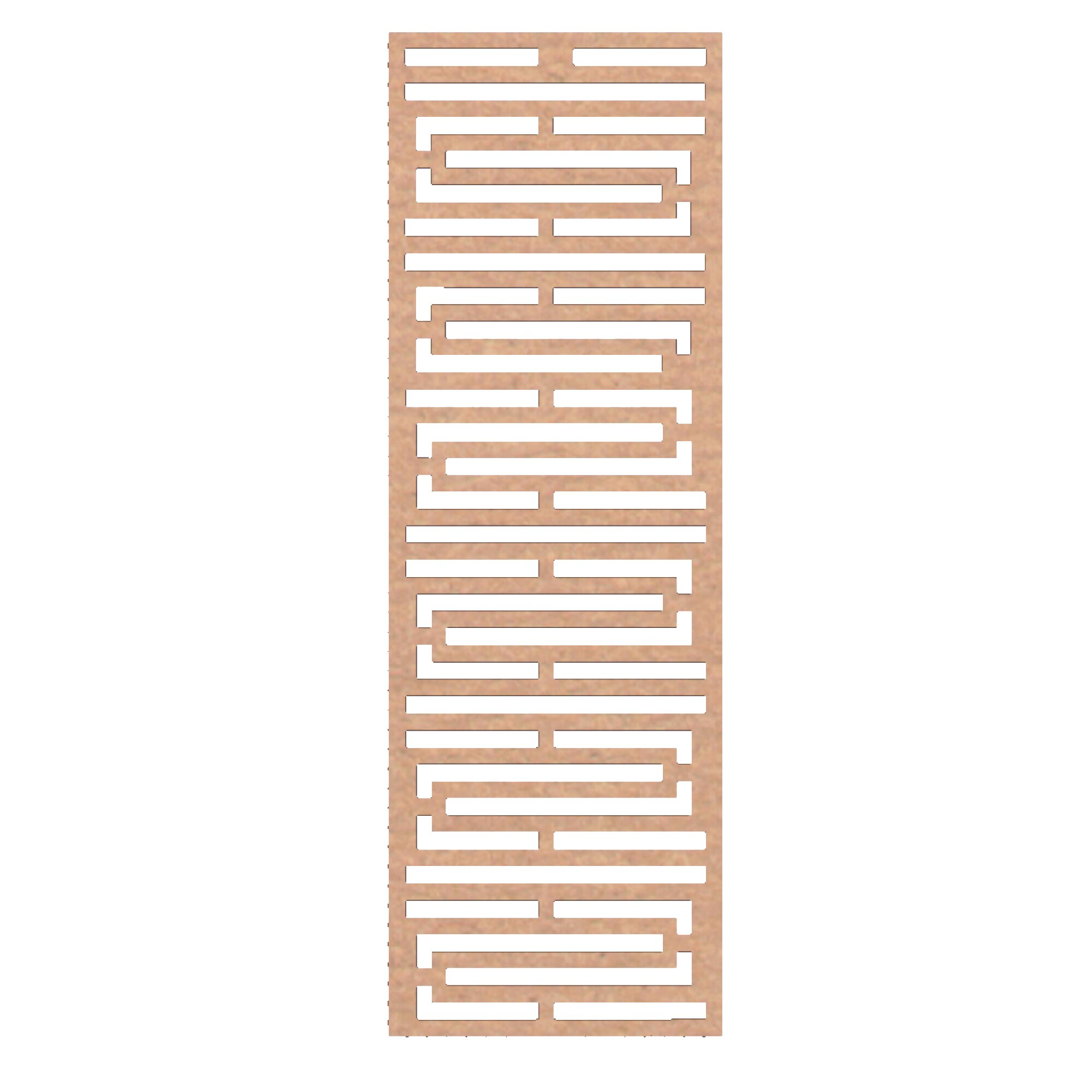 Panou decorativ traforat Mdf natur, Mos062, 150x50 cm, 6 mm - eMAG.ro