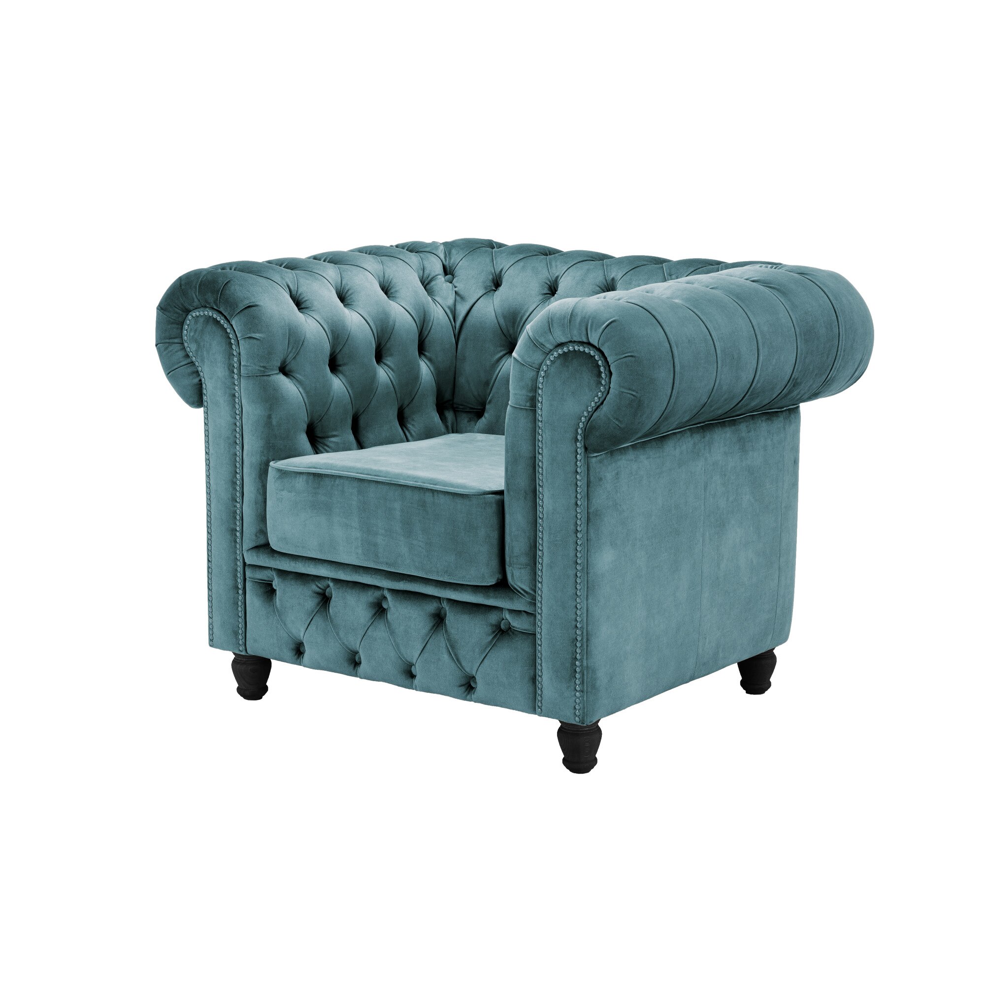 Set Premium Canapele Chesterfield 3-1-1 Locuri, Emerald - eMAG.ro