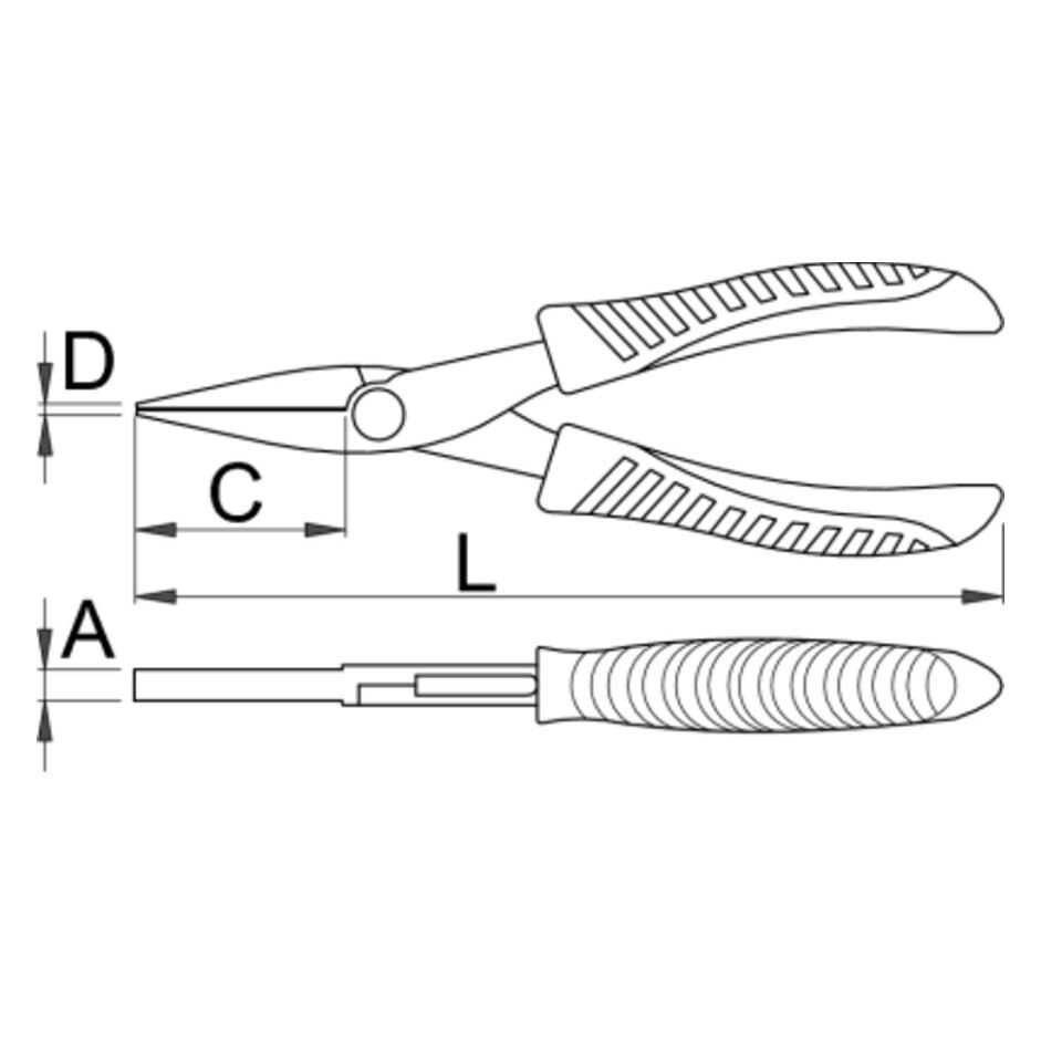 Cleste Unior de 135 mm cu varfuri plate pentru electronisti - eMAG.ro