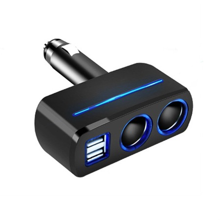 Adaptor Priza Auto, 120W, 2 x Soclu Auto, 2 x USB, Rotire 90°, 12/24V ...