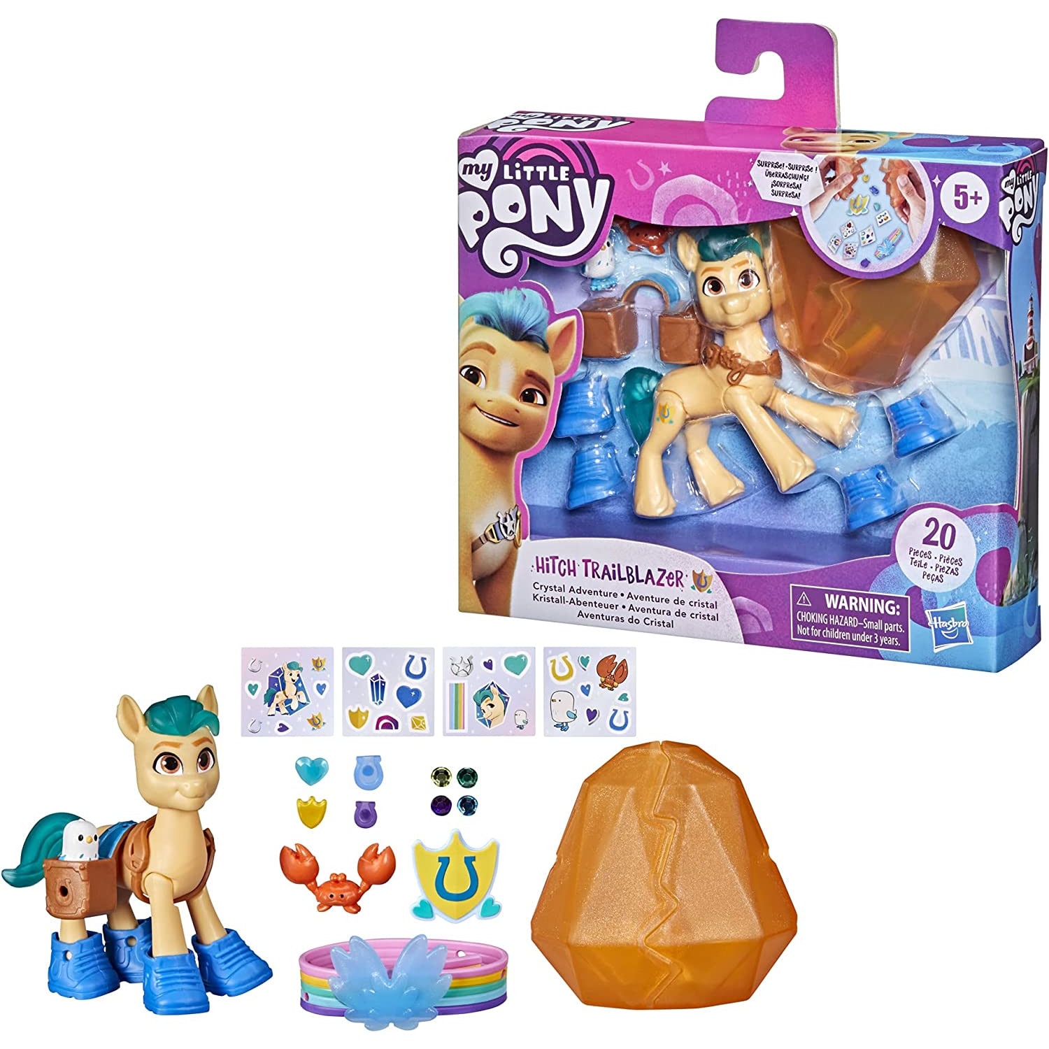 Set Figurina My Little Pony Crystal Adventure Hitch Trailblazer 19 X set-figurina-my-little-pony-crystal-adventure-hitch-trailblazer-19-x