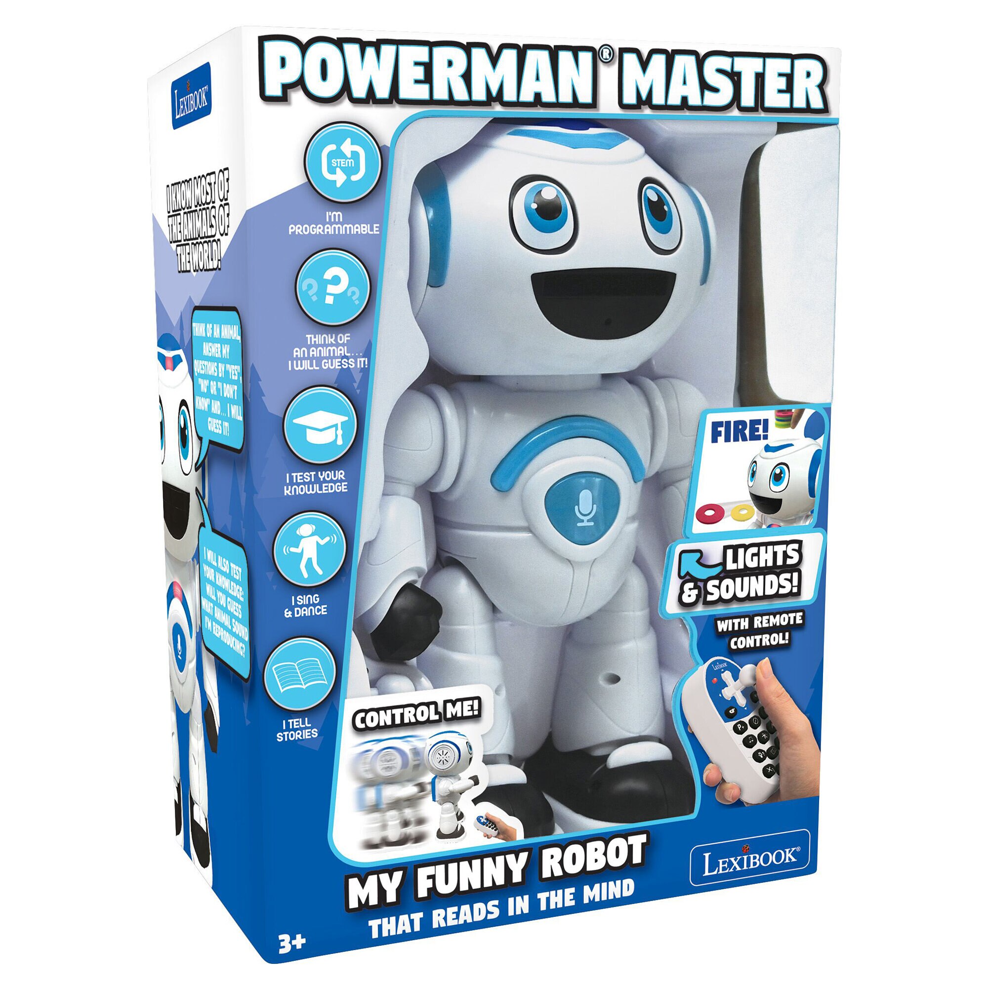 Robot Powerman Master, Lexibook, Светлинен, звуков ефект, 3 години ...