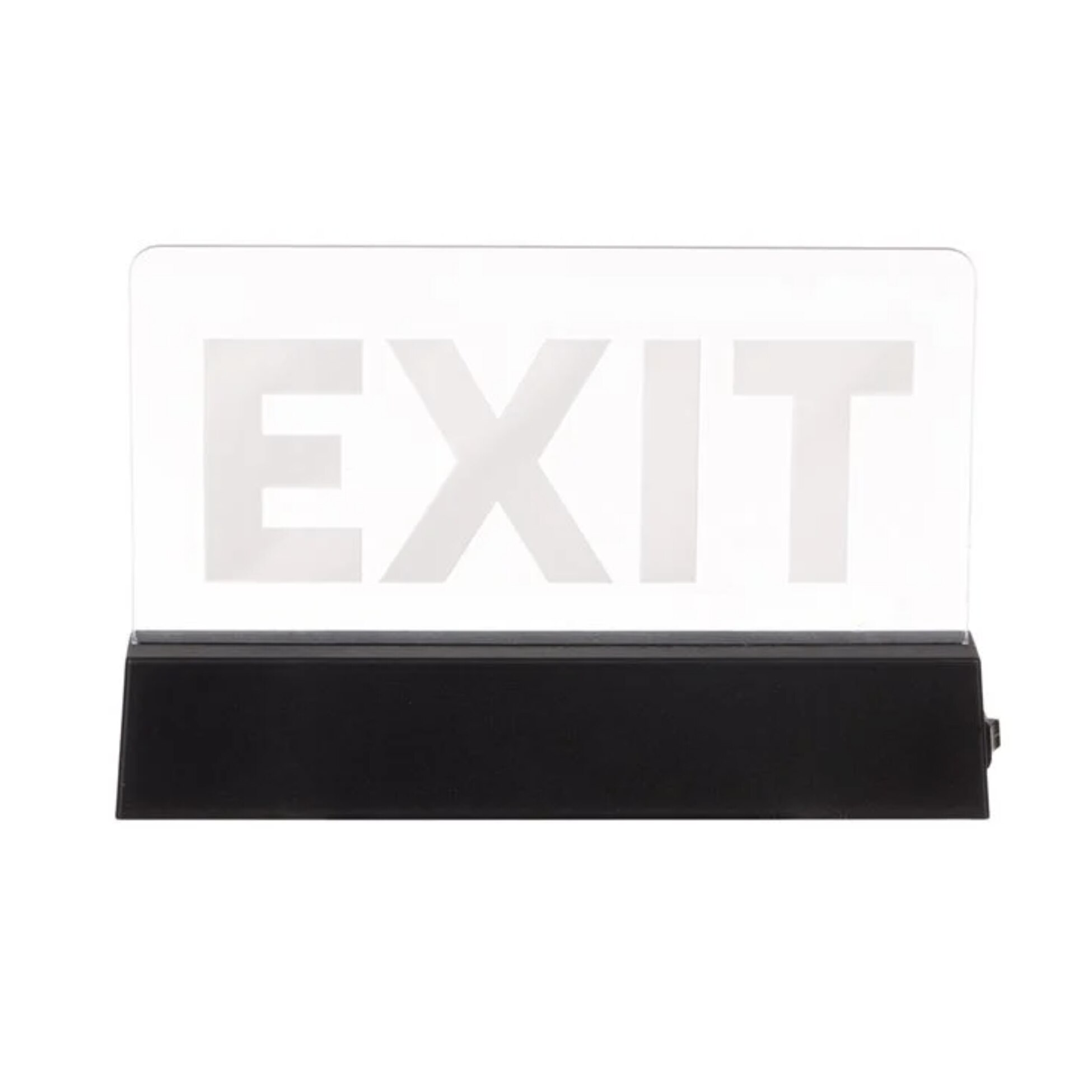 Decoratiune LED pentru interior, EXIT, 18x3x12cm, Negru - eMAG.ro