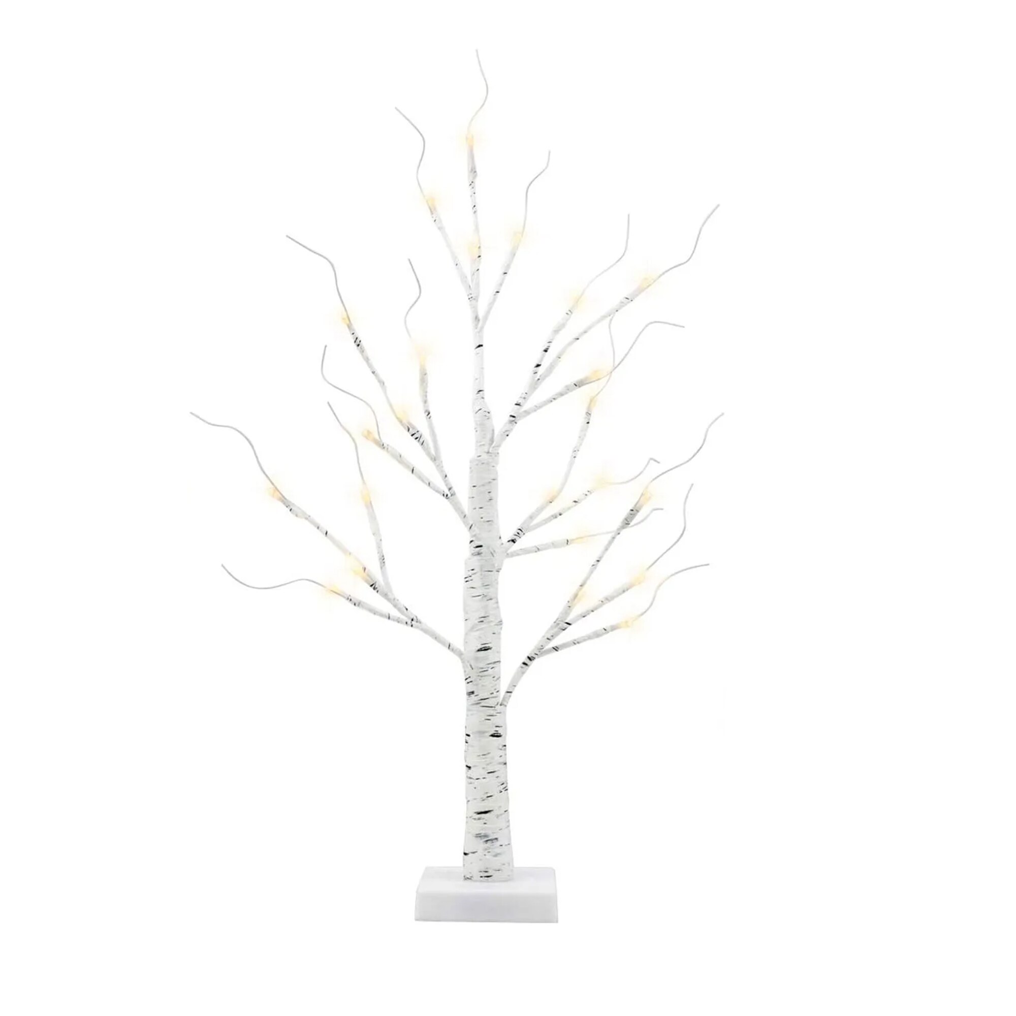 Pom Decorativ Luminos Craciun, Alb, Led, 60 cm - eMAG.ro