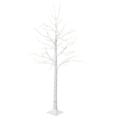 Pom Decorativ Luminos Craciun, Alb, 72 diode Led, 150 cm - eMAG.ro