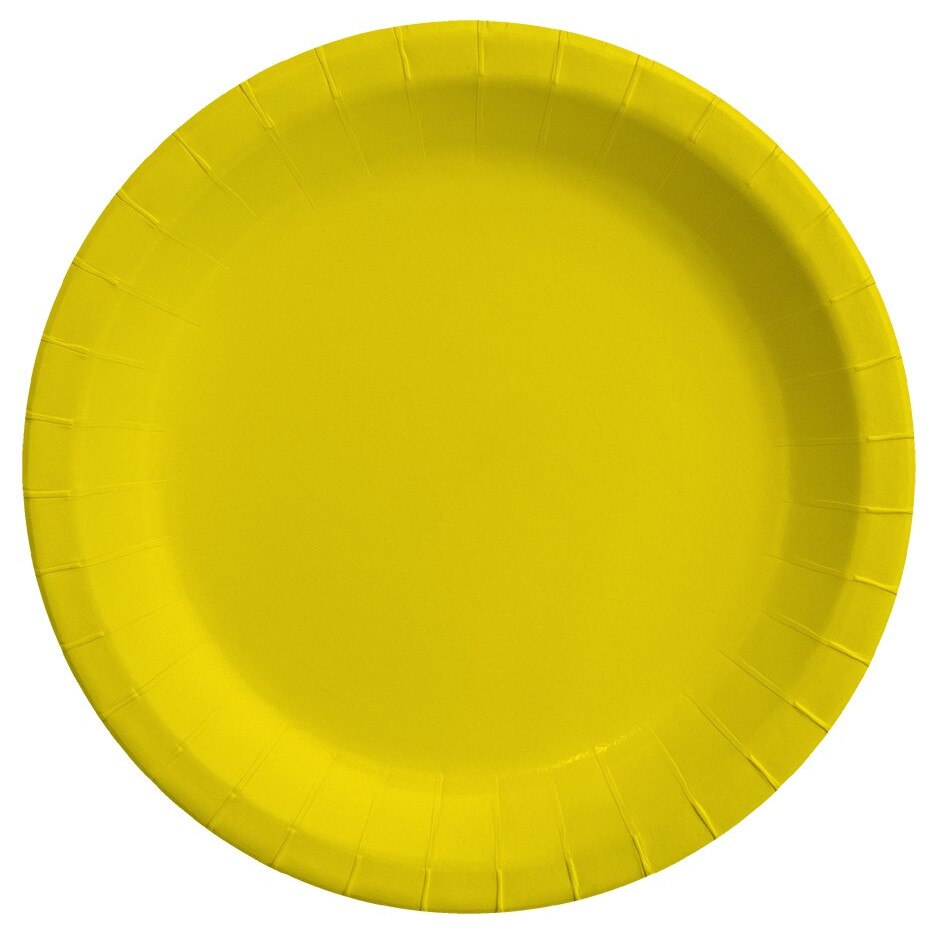Set 8 Farfurii Petrecere, 23cm, Galben Pastel, PL5763 - eMAG.ro