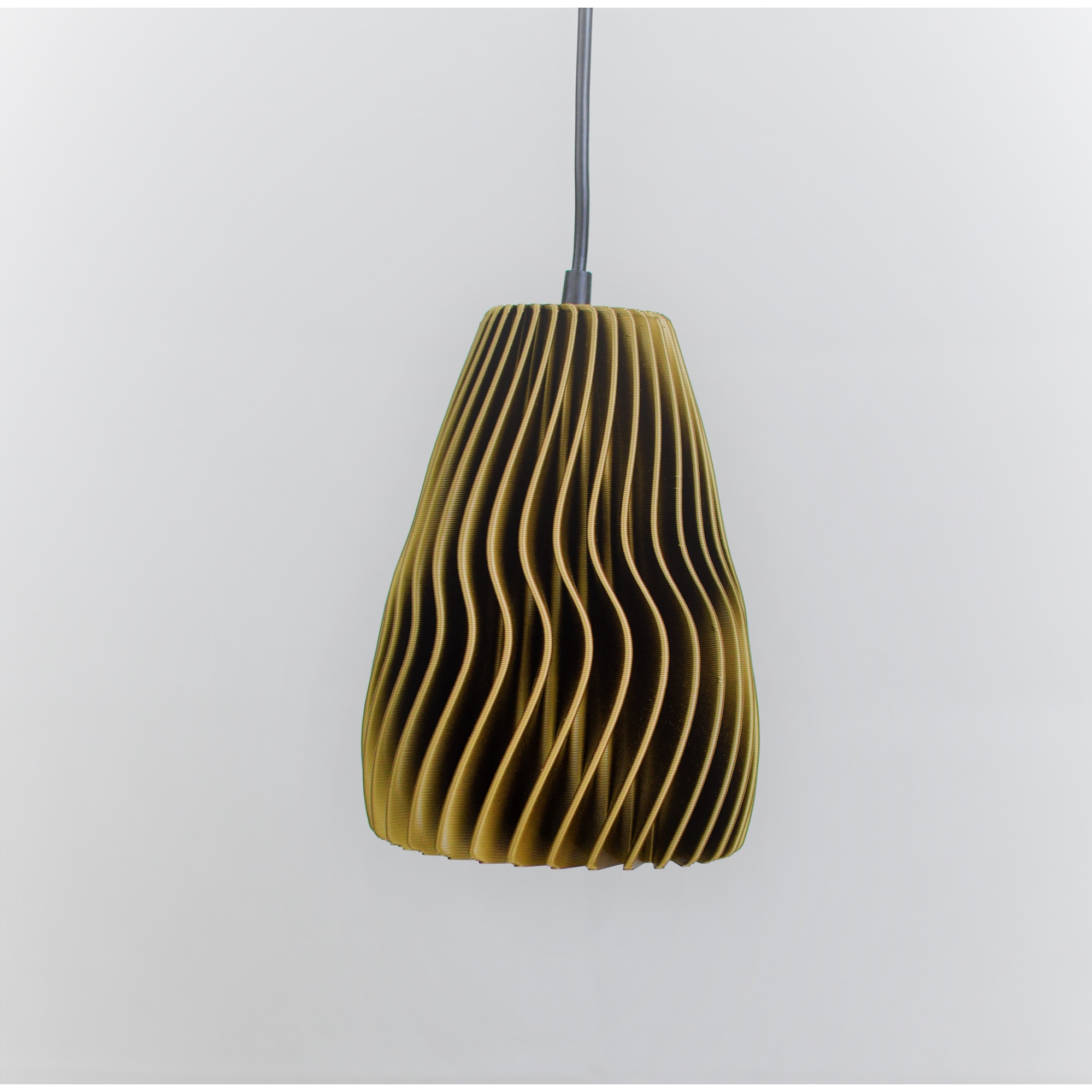 Lustra Pendul Bronze Spiral cm printat 3D LED - eMAG.ro