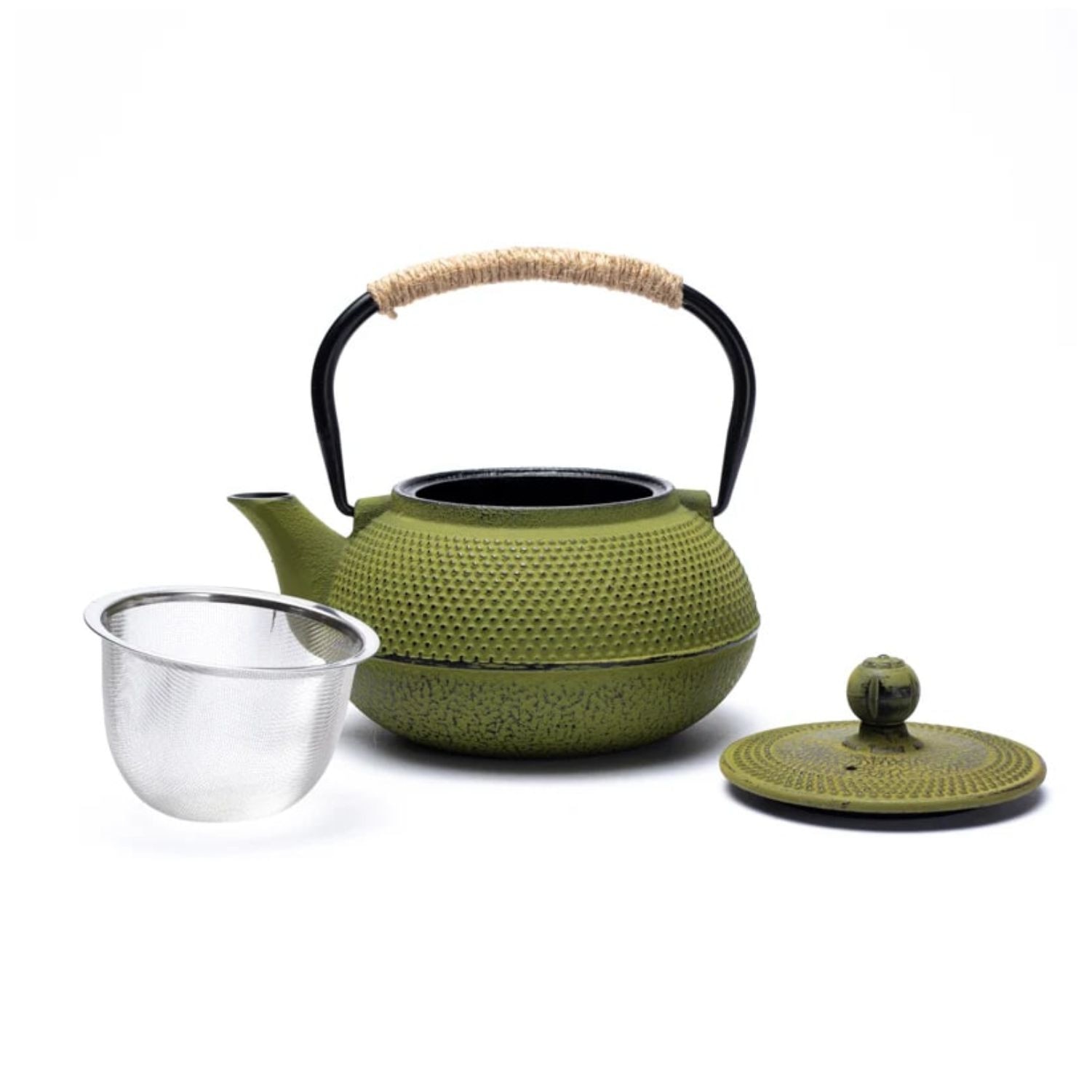 Ceainic din fonta cu infuzor metalic, Verde, 600ml - eMAG.ro