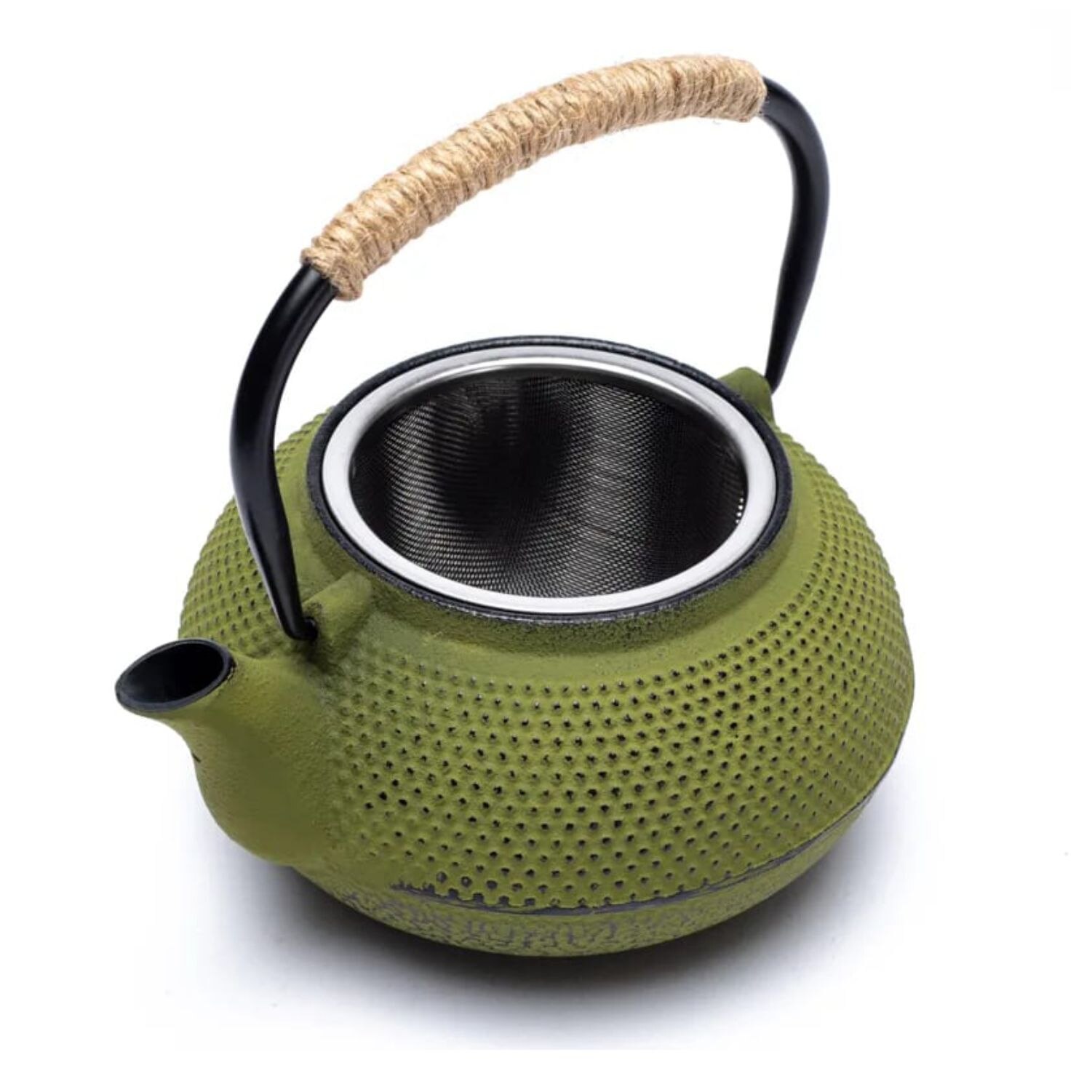 Ceainic din fonta cu infuzor metalic, Verde, 600ml - eMAG.ro