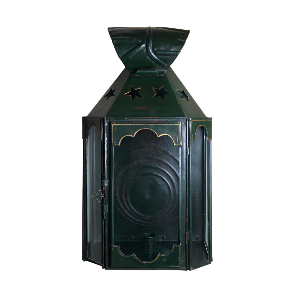 Felinar mare de exterior, metalic cu ferestre din sticla, model pentru ...