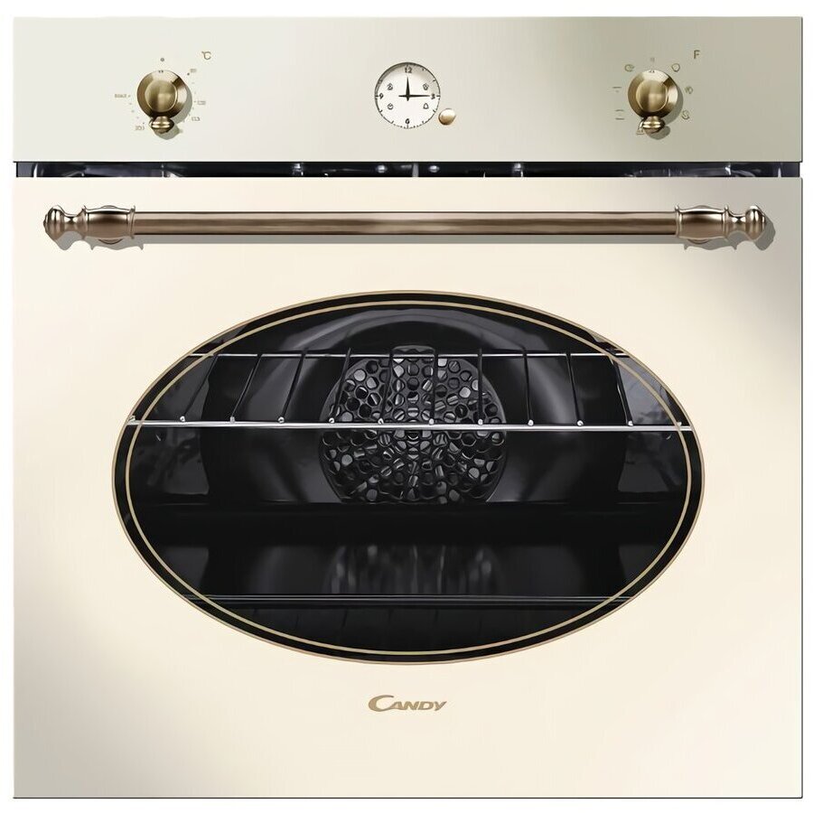 Cuptor incorporabil rustic Candy FCR 824 BA, Electric, 70 l, Grill ...