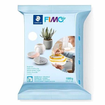 Lut de modelaj cu uscare la aer FIMOair 1000g Alb - eMAG.ro