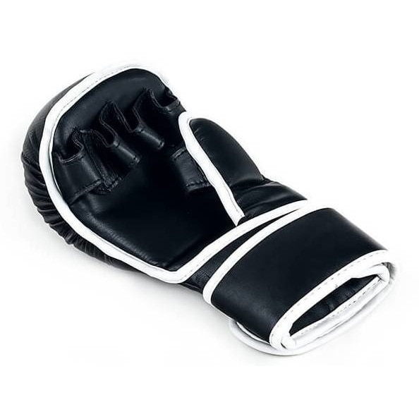 Manusi Ring pentru MMA, Piele, Negru/Alb, M - eMAG.ro