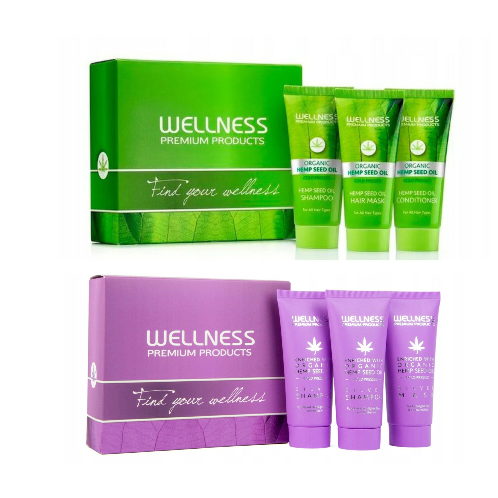 Set 2 Travel Mini Kit, Wellness Premium Products, Regenerare/Blond ...