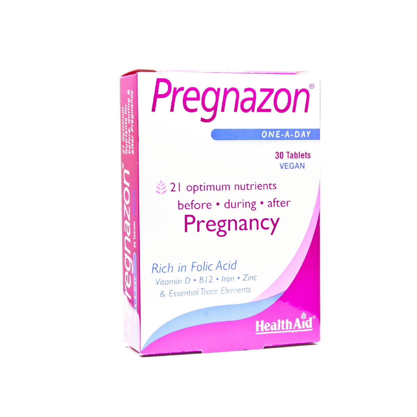 Complex de vitamine/minerale pentru gravide Pregnazon, HealthAid, 30 ...