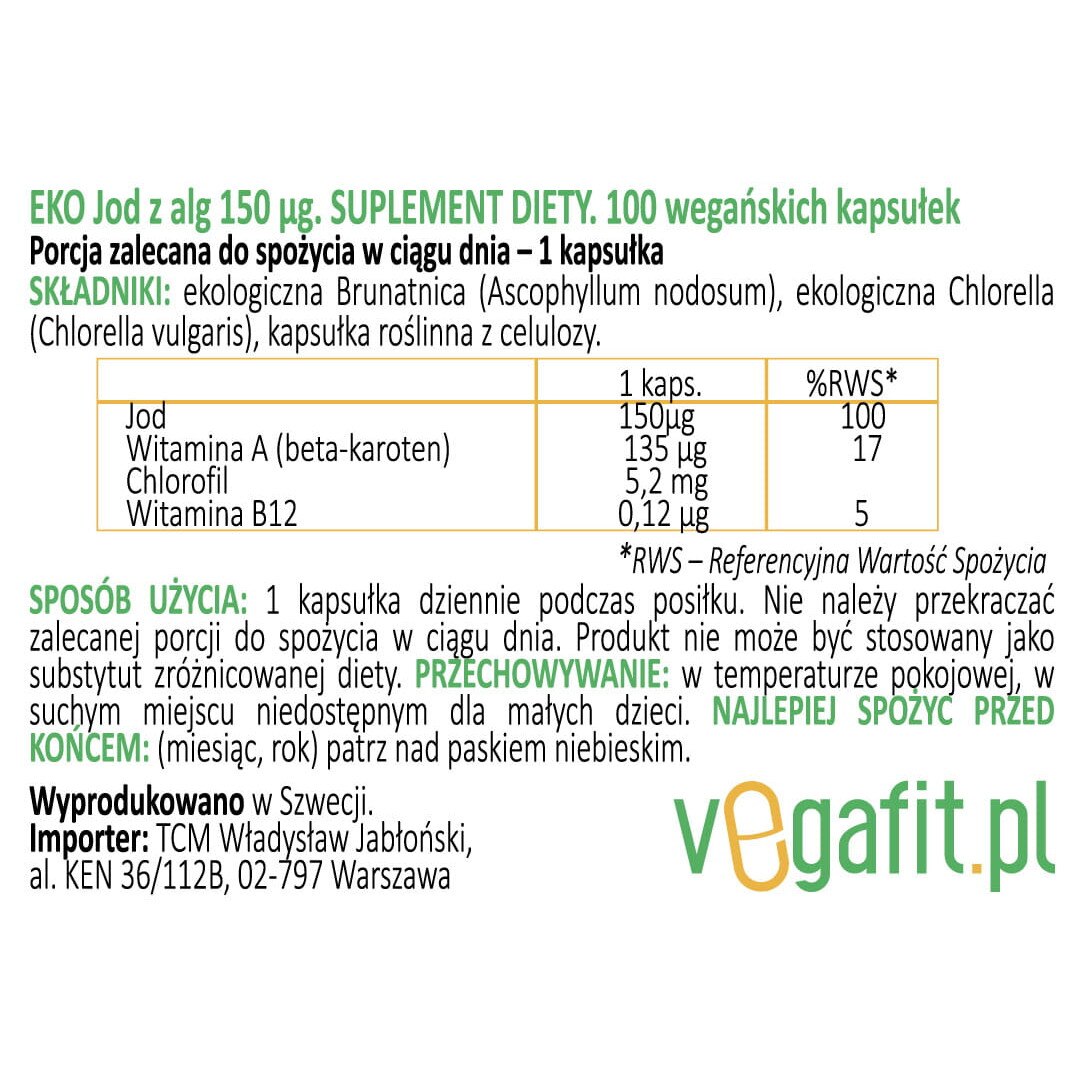 Supliment alimentar din iod, Helhetshalsa, 100 capsule - eMAG.ro