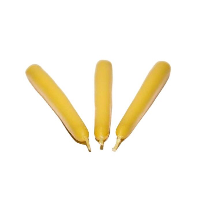 Set 3 lumanari sfestnic, Kubutku, Ceara albine, Parfum miere, 17x1.8 mm ...