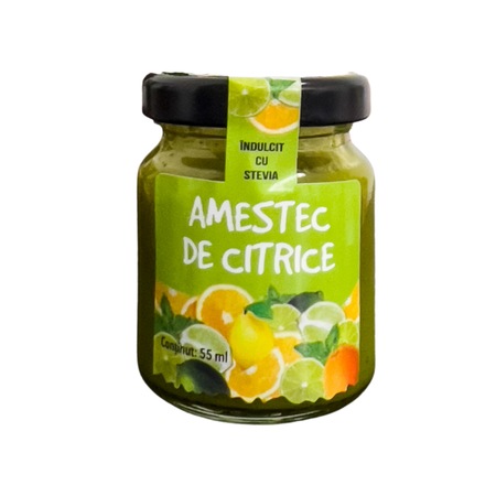 Piure de fructe cu Citrice fara zahar, Indulcit cu stevia ...