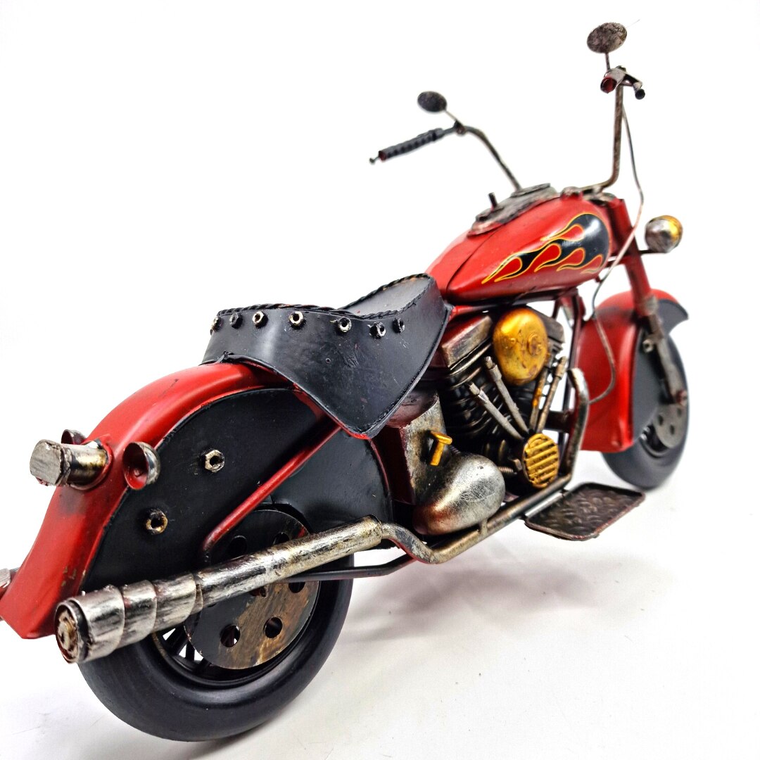 Macheta motocicleta din metal, Thunder, rosu, 36x21x13 cm - eMAG.ro