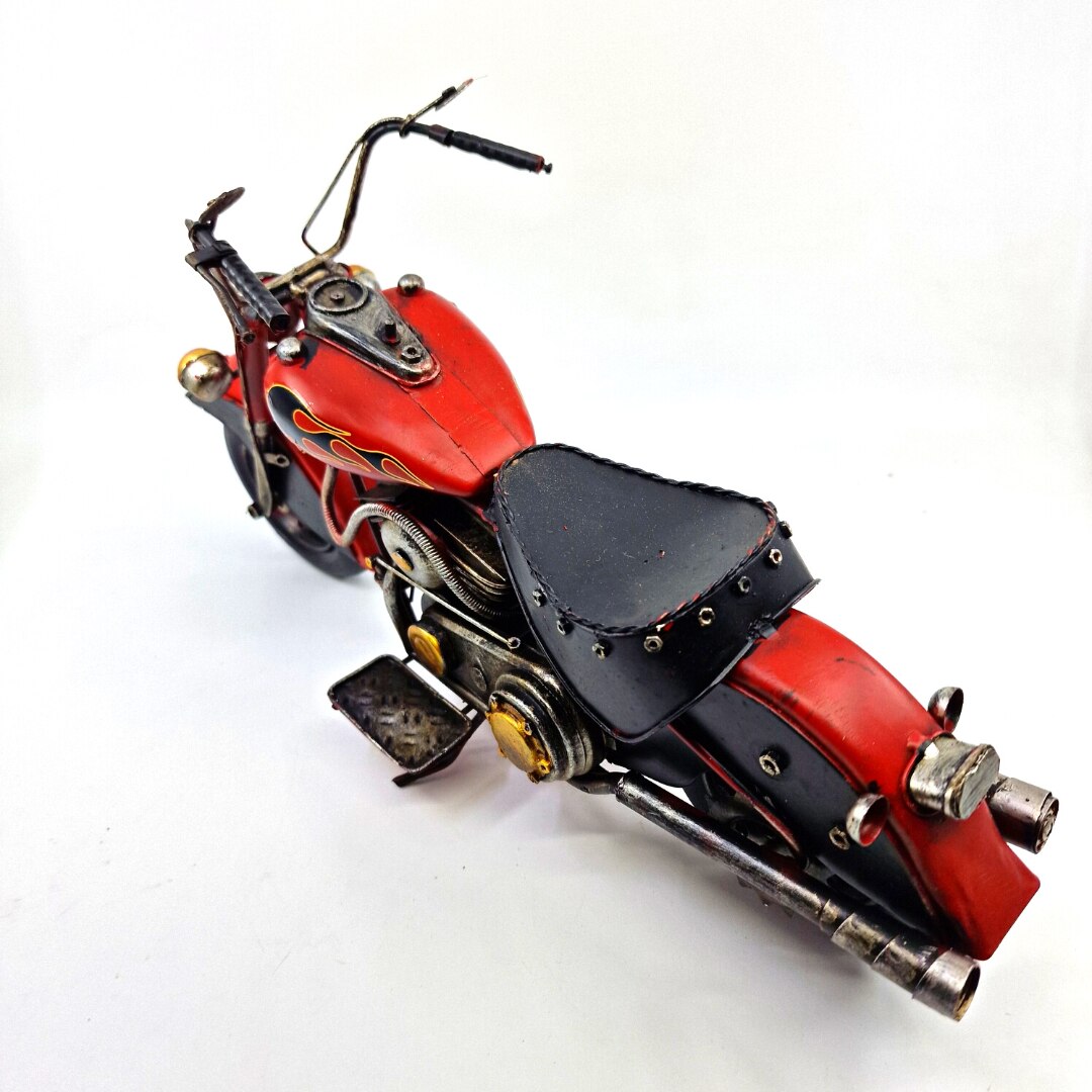 Macheta motocicleta din metal, Thunder, rosu, 36x21x13 cm - eMAG.ro