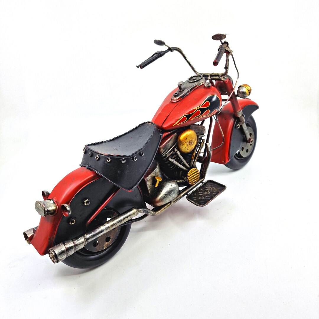 Macheta motocicleta din metal, Thunder, rosu, 36x21x13 cm - eMAG.ro