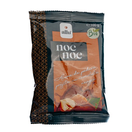 Alune de padure prajite cu ciocolata neagra, Allu, 100g - eMAG.ro