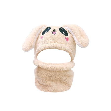 Caciula pentru copii, tip cagula, model iepuras vesel, 5-12 ani, crem ...