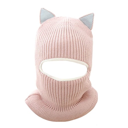 Caciula pentru copii, tip cagula, model cu urechi de pisica ascutite ...