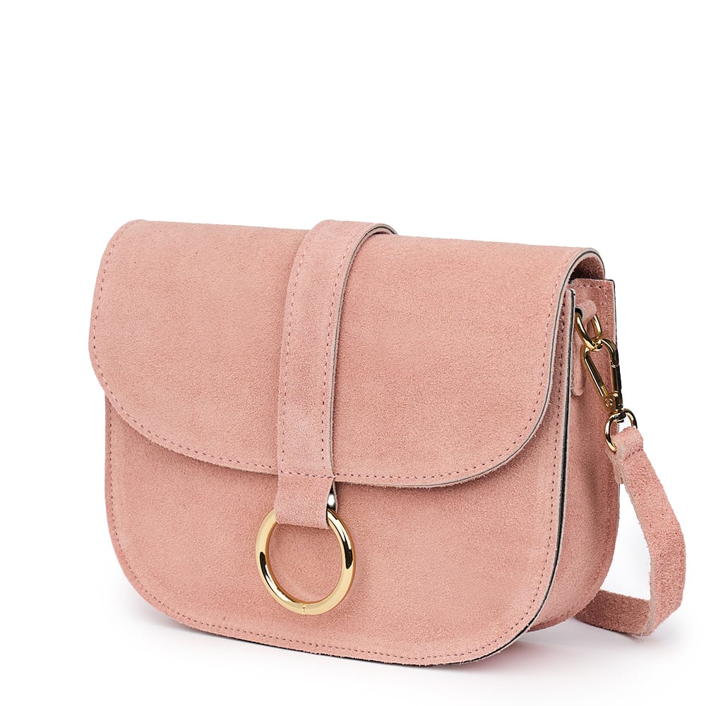 Poseta dama din piele intoarsa Vera roz - eMAG.ro