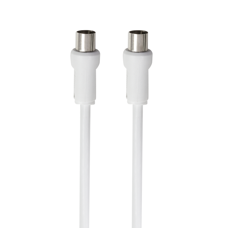 Cablu antena TV, coaxial, Tata-Mama, 1.5m, Alb - eMAG.ro