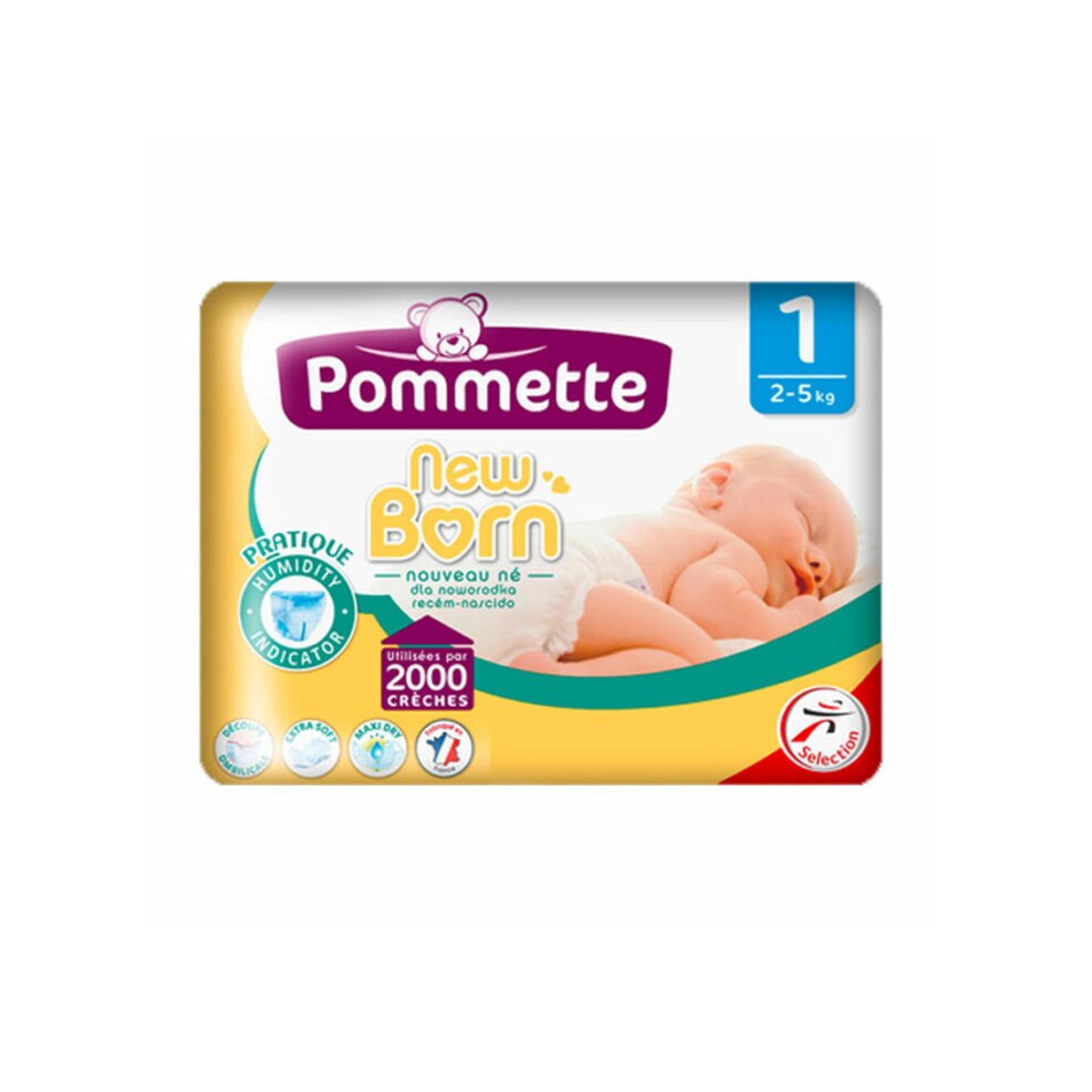 Scutece copii POMMETTE New Born Nr.1 2-5kg 5buc packet try - eMAG.ro