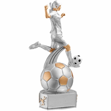 Trofeu Fotbal Feminin Personalizat, 20 cm inaltime - eMAG.ro