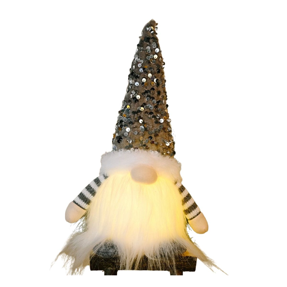 Figurina Gnom Negru cu LED, 30x10x11 cm - eMAG.ro