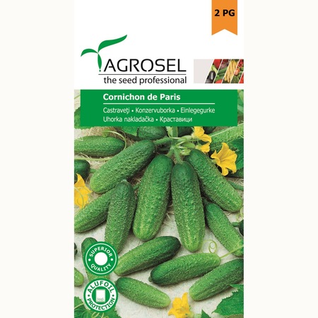Seminte castraveti Cornichon de Paris, 4 gr, Agrosel - eMAG.ro