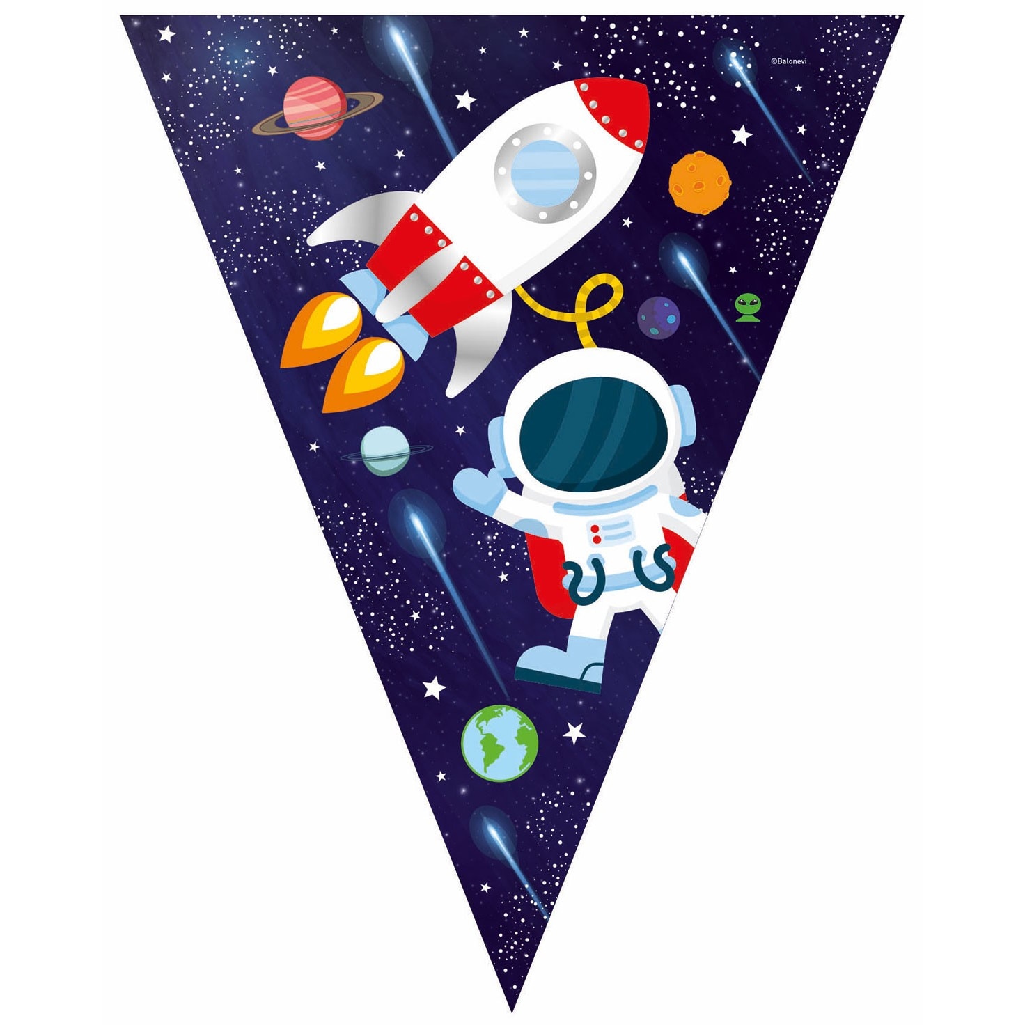Banner Stegulete Petrecere Galaxie, 320 cm, KG9899, Multicolor - eMAG.ro