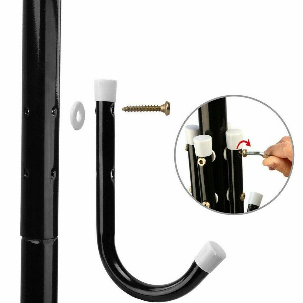 Cuier pentru hol, Zola®, tip pom, 3 nivele, 12 agatatori, metal, negru ...