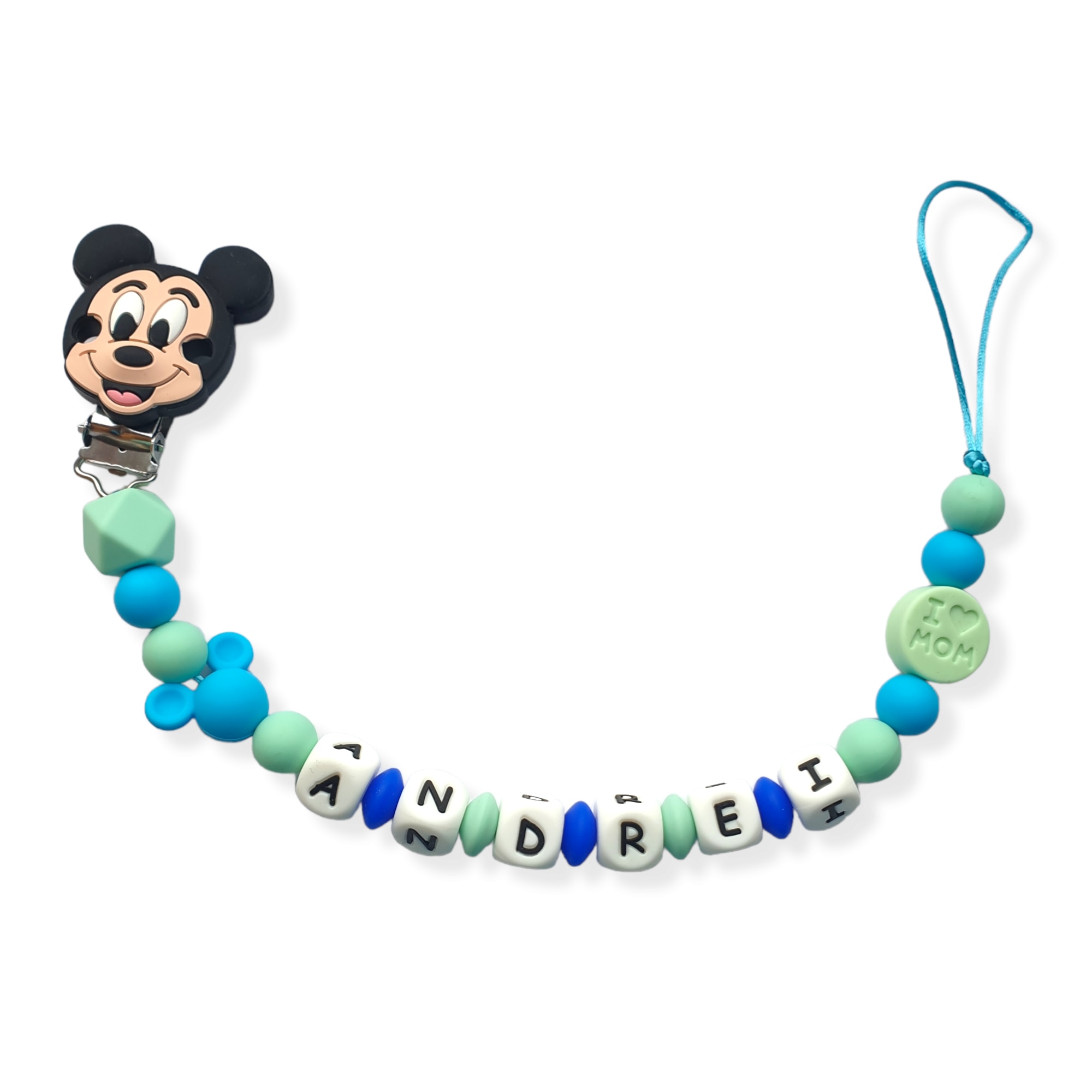 Lantisor personalizat pentru suzeta din silicon alimentar 01 - eMAG.ro