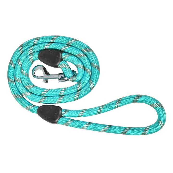 Lesa polyester rezistenta pentru caini 115 cm, Turcoaz - eMAG.ro