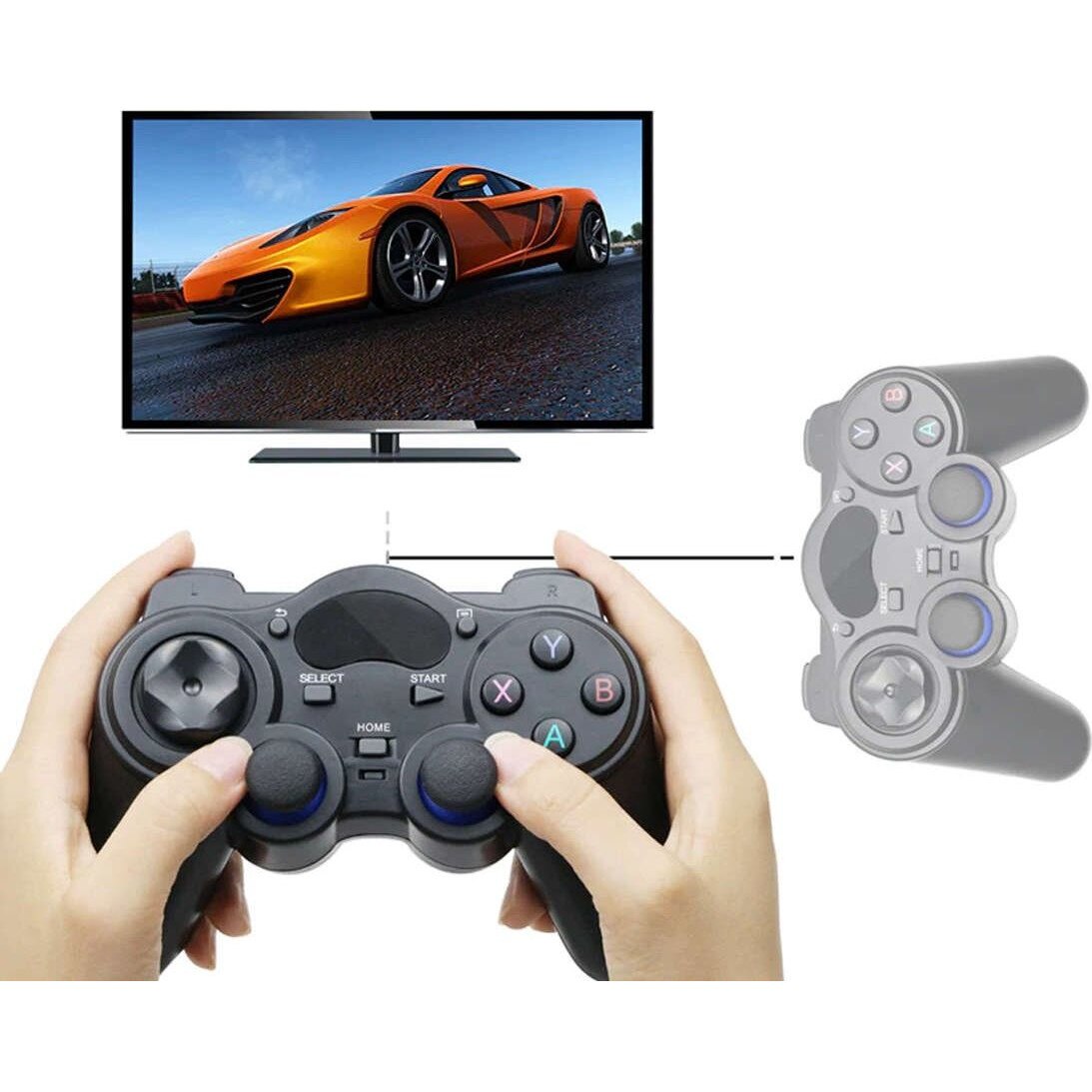 Controller gamepad, Alogy, Wireless, Negru - eMAG.ro