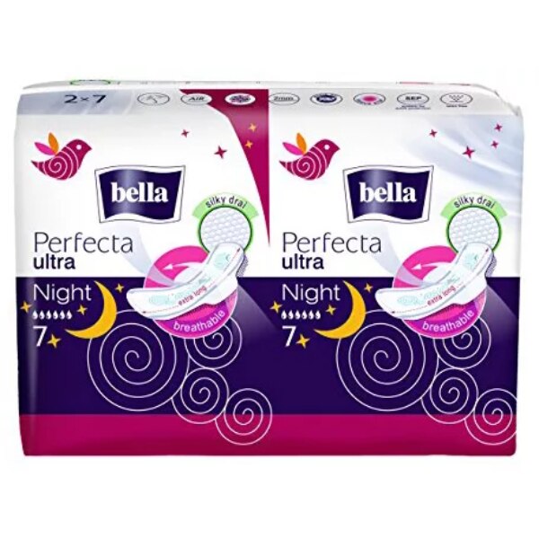 Absorbante Perfecta Night Silky Drai, 14buc, Bella - eMAG.ro
