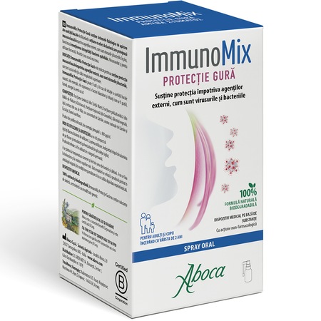 ImmunoMix, spray protectie gura impotriva virusurilor si bacteriilor ...
