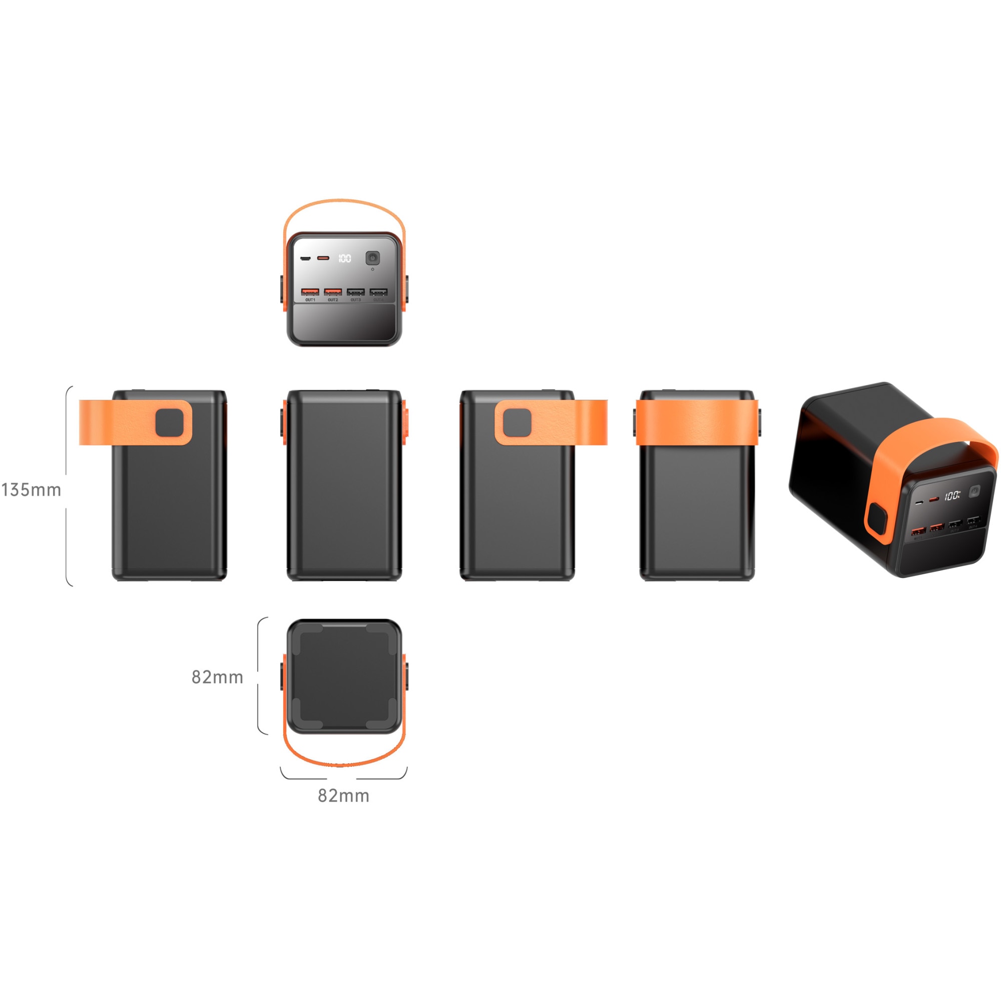 Acumulator extern A+ K084 - 60.000 mAh Fast Charge 18W, Quick Charge 3. ...