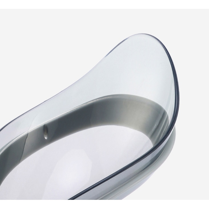 Sapuniera cu scurgere, model frunza, plastic, fixare cu ventuza ...