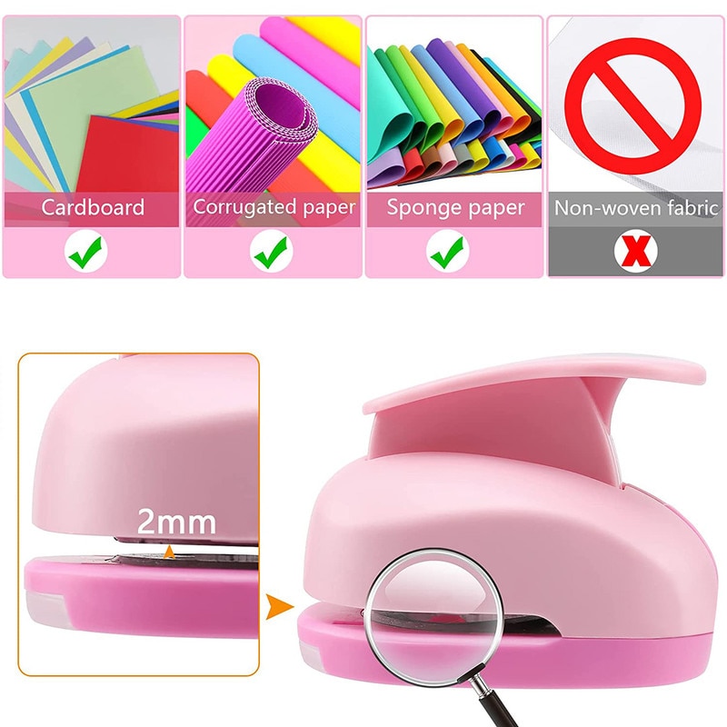 Set 3 perforatoare, Inima/Stea/Fluture, 6x5x4cm, Multicolor - eMAG.ro