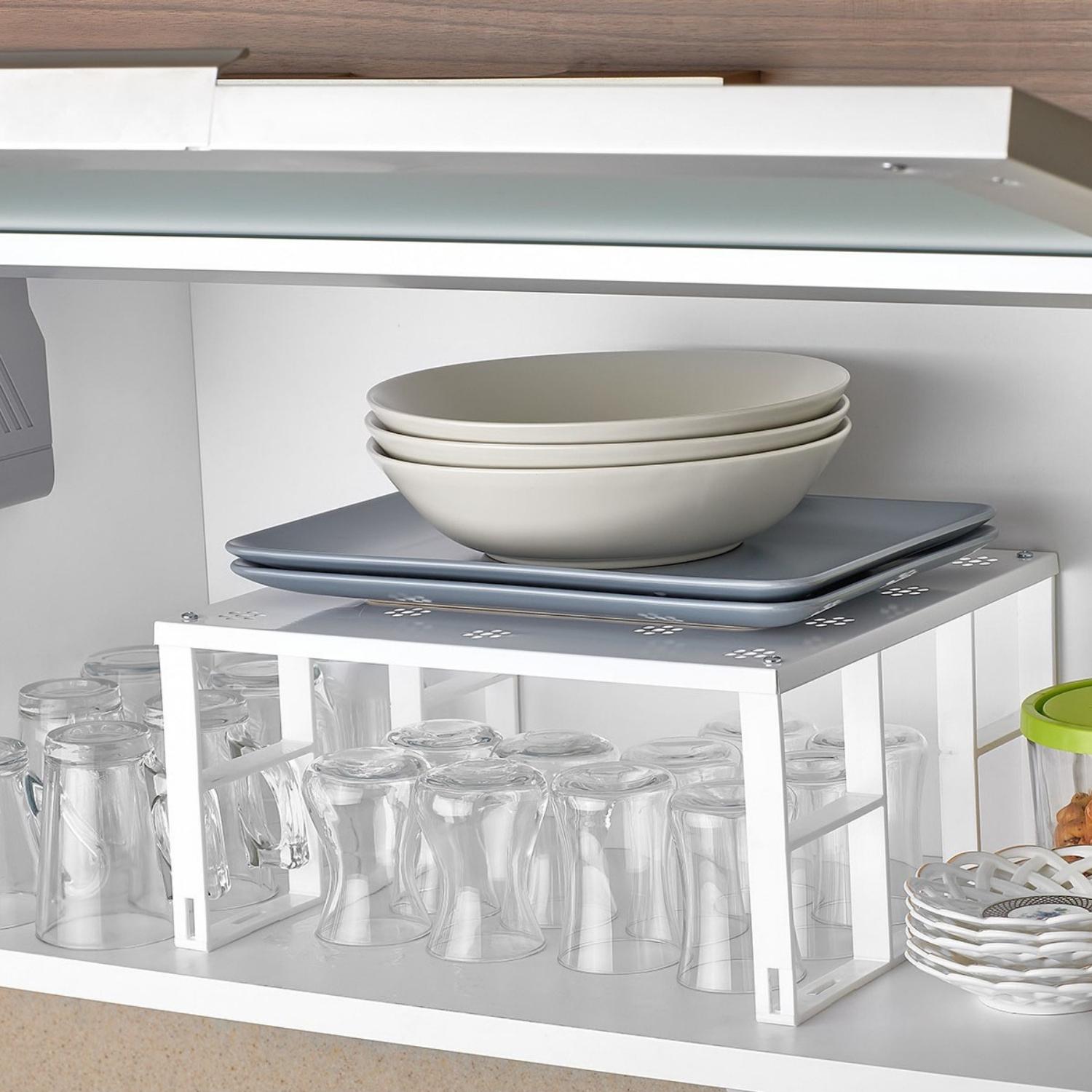 Raft metal pentru depozitare si organizare, 31,5x27,5x15,5 cm ...