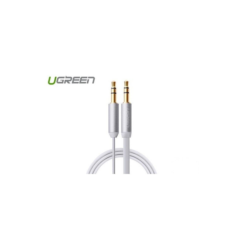 Cablu 3.5mm male-male audio jack ultra flat Alb - eMAG.ro